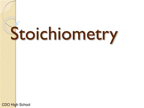 PPT Stoichiometry PowerPoint Presentation Free Download ID 8524477