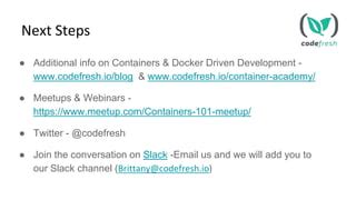 Intro To Codefresh YAML PPT