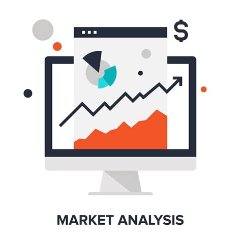 conceito de análise de mercado vetor premium
