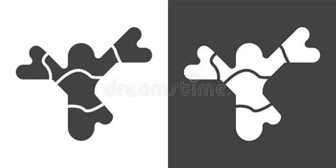 Ginger Icon Flat Set In Black And White Color Stock Vector