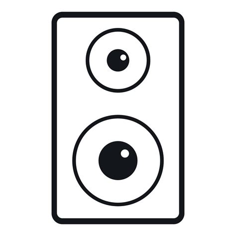 Subwoofer Icon Simple Style 15090393 Vector Art At Vecteezy