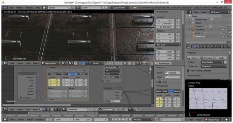 Moving Camera And Camera Texture Coordinate Materials And Textures