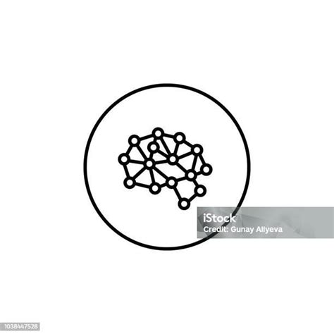 정비사 두뇌 스마트 개념 라인 아이콘입니다 간단한 요소 그림입니다 인공 지능 설정에서 정비사 두뇌 스마트 개념 개요 기호 디자인 건강관리와 의술에 대한 스톡 벡터 아트 및