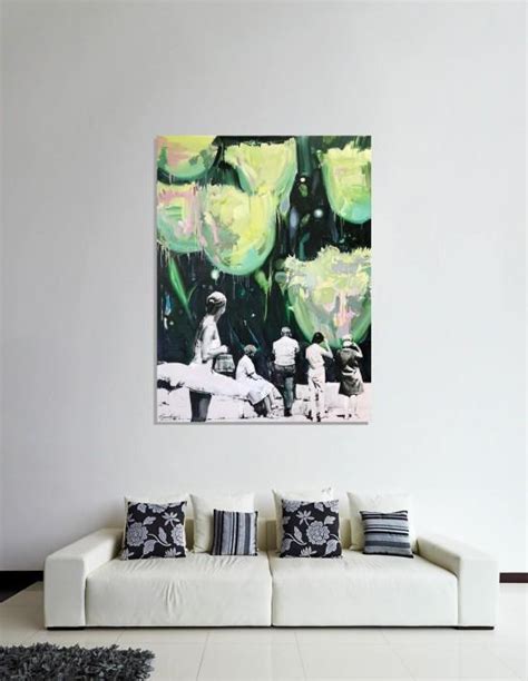 Купити картину «Тюльпани в жанрі міський пейзаж олійними фарбами на полотні в стилі