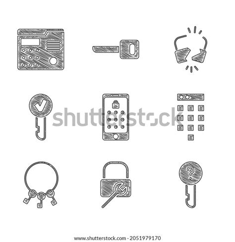 Set Mobile Graphic Password Lock Repair Stock Vector Royalty Free 2051979170 Shutterstock