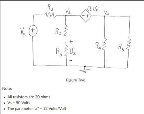 SOLVED Determine The Numerical Value Of The Voltage V And The Numerical Value Of The Voltage