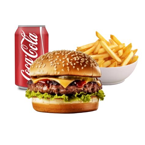 Classic Beef Burger Meal Ferny Charcoal Chicken