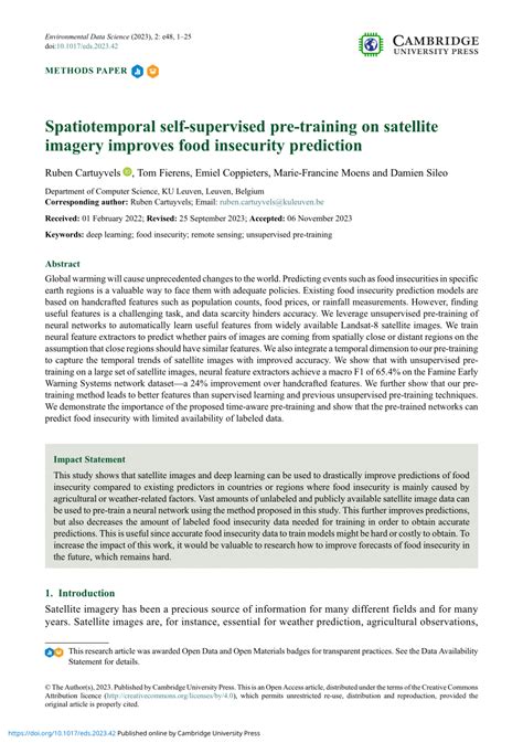Pdf Spatiotemporal Self Supervised Pre Training On Satellite Imagery
