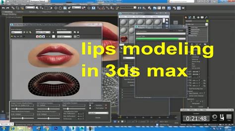 How To Model Lips Low Poly Beginner 3d Modeling Tutorial Lips Modeling In 3ds Max Youtube