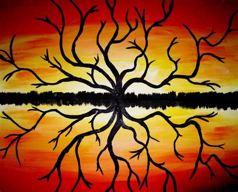 Tree Reflection In Water