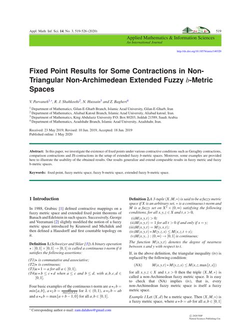 PDF Fixed Point Results For Some Contractions In Non Triangular Non Archimedean Extended