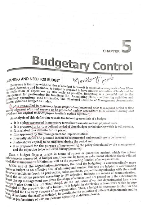 Budgetary Control It Contains Meaning And Need For Budget Difference Between Budget And