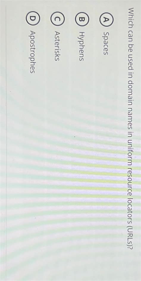 solved which can be used in domain names in uniform resource