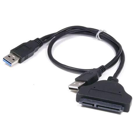 Aliexpress Com Buy Usb Male To Sata Pin Female Adapter Cable With Usb Power Supply