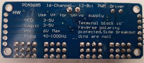 16 Servoboard PCA9685 Stefan S WebBlog