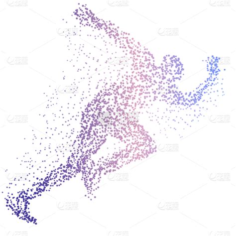 扁平 跑步运动人物剪影插画3