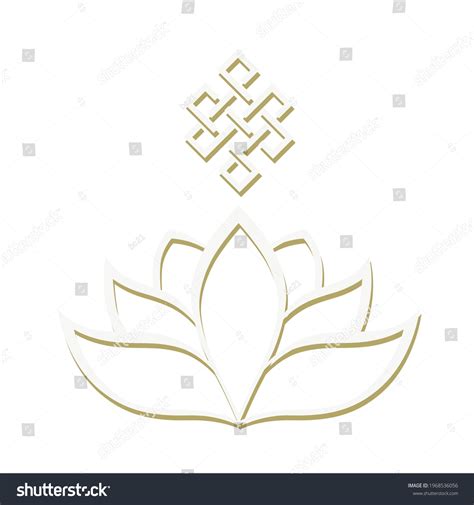 Lotus Flower Vector Graphic Design Element Stock Vector Royalty Free Shutterstock