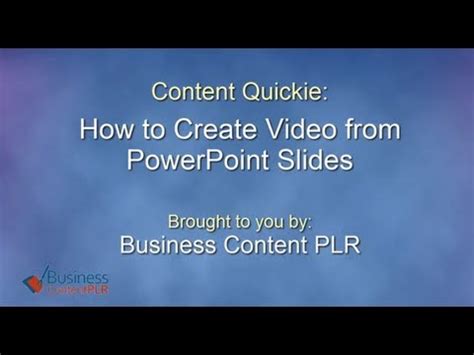 How To Create Video With PowerPoint Slides YouTube