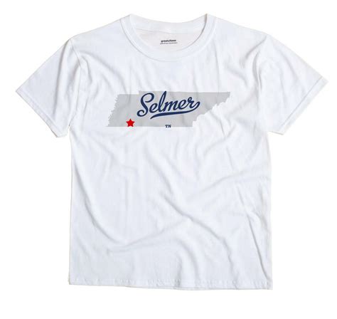 Selmer Tennessee Tn Tenn T Shirt Map Ebay