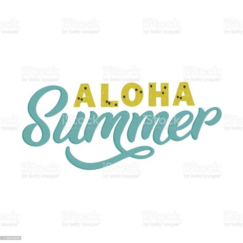 마음으로 손으로 그린 레터링 카드 비문 알로하 여름 인사말 카드 포스터 T 셔츠 배너 및 초대장 인쇄를 위한 완벽 한 디자인