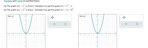 Translate Each Graph As Specified Below A The Chegg Com