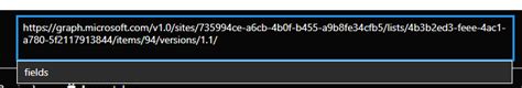 Graph Rest Api V10 Restore A Previous Version Of A Listitem