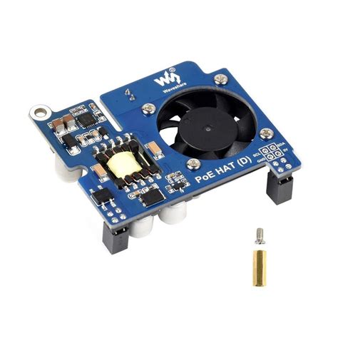 Power Over Ethernet Poe Hat For Raspberry Pi 4b 3b Ieee 802 3af Compliant 5v 2 5a Dc Output