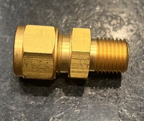 10mm Od X 14 Npt Male Swagelok B 10m0 1 4 Brass Coupling Compression £
