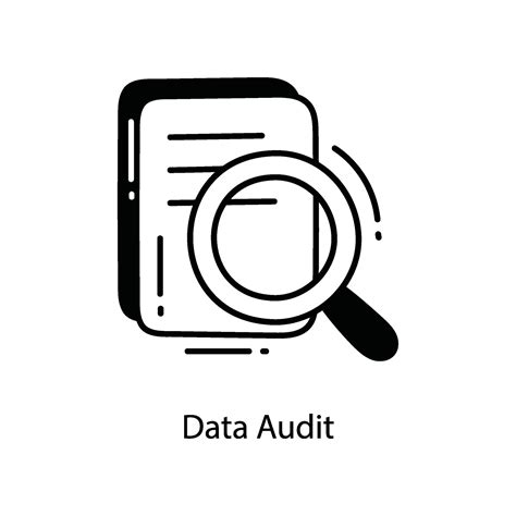 Data Audit Doodle Icon Design Illustration Networking Symbol On White
