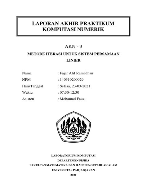 Komputasi Numerik Nilai Dan Vektor Eigen Pdf