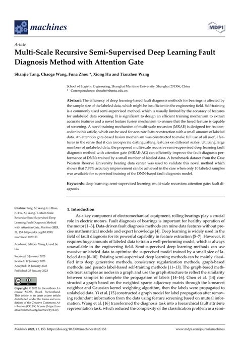 pdf multi scale recursive semi supervised deep learning fault