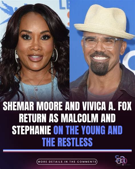 The Young And The Restless Star Shemar Facebook