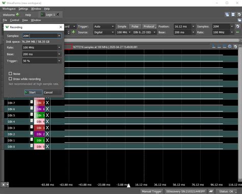Digital Discovery Record Buffer Length Test And Measurement