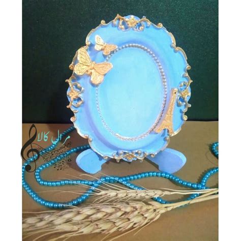 گیفت قاب عکس با پاپیون یا گل بدون پایه و تزیینات پروانه و با چاپ