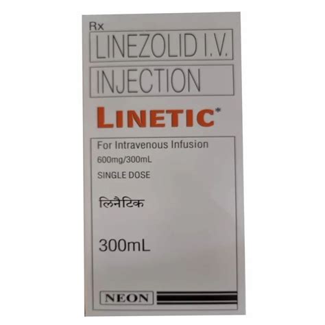 Neon Liquid 300ml Linezolid Iv Injection For Bacterial Infections At Rs 100 Piece In Imphal