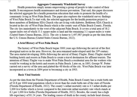 Solution Nsg4076 Week 1 Project Aggregate Community Windshield Survey Modules Tutorials
