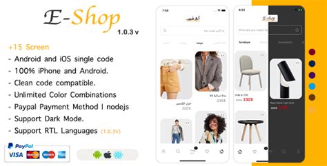 E Shop React Native Ecommerce Template Redux Json Server Code