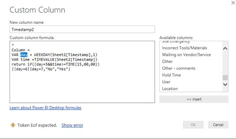 Solved Timestamp Column Microsoft Fabric Community