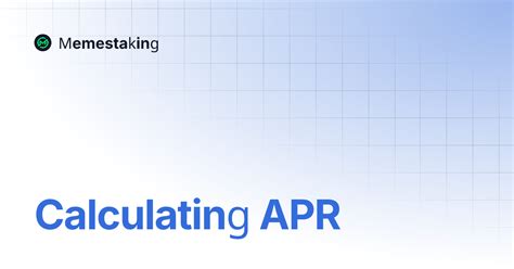 Calculating Apr Memestaking