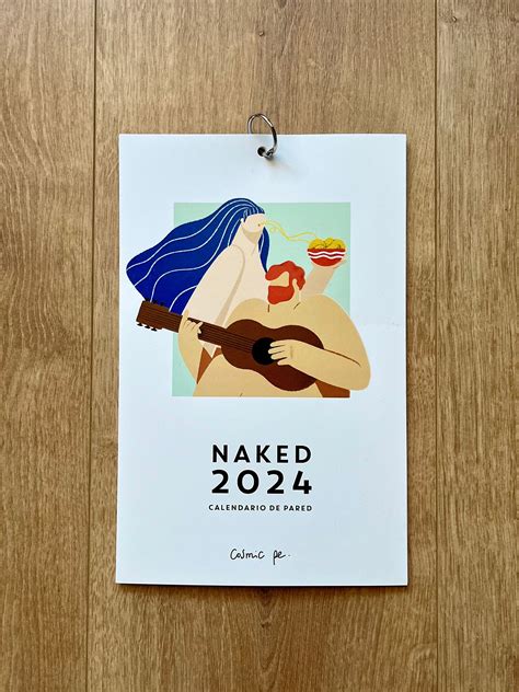 NAKED Wall Calendar Etsy
