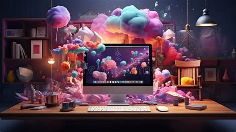 Creative Visual Of Software And App For Gadget Applications User