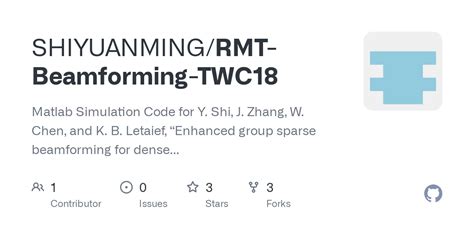 GitHub SHIYUANMING RMT Beamforming TWC18 Matlab Simulation Code For