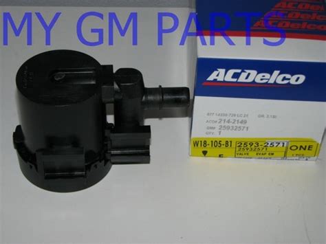 Hummer H2 Vapor Canister Vent Valve Solenoid 2003 2009 New Oem 25932571