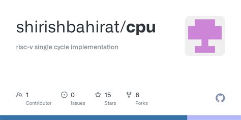 Github Shirishbahirat Cpu Risc V Single Cycle Implementation