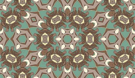 Seamless Circular Vector Pattern Background Ethnic Textured Mandala Background Image For Free