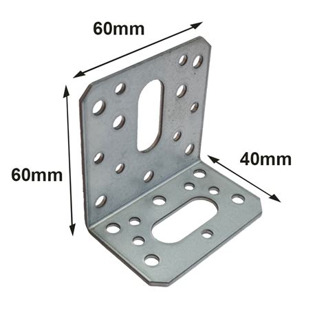 Standard Angle Brackets Galvanised Corner Brace 90 Degree Angle
