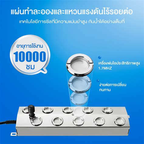 อัลตร้าโซนิค เครื่องทำหมอก เครื่องพ่นหมอกอัลตร้าโซนิค 6 10 20 หัวฉีด ป้องกันวัสดุที่เป็นสนิม คู่