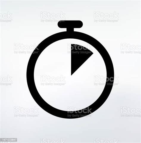 7 Seconds Countdown Timer Icon Set Time Interval Icons Stopwatch And Time Measurement Stock