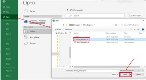 How To Import A Text File In Ms Excel Officebeginner