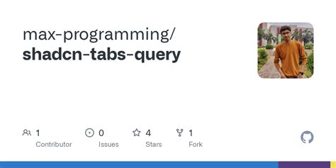 Github Max Programmingshadcn Tabs Query